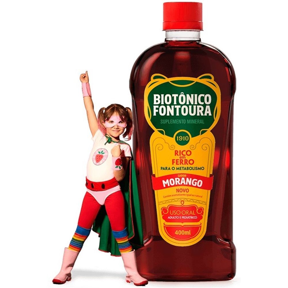 Suplemento Alimentar Biotônico Fontoura Morango 400Ml | Shopee Brasil
