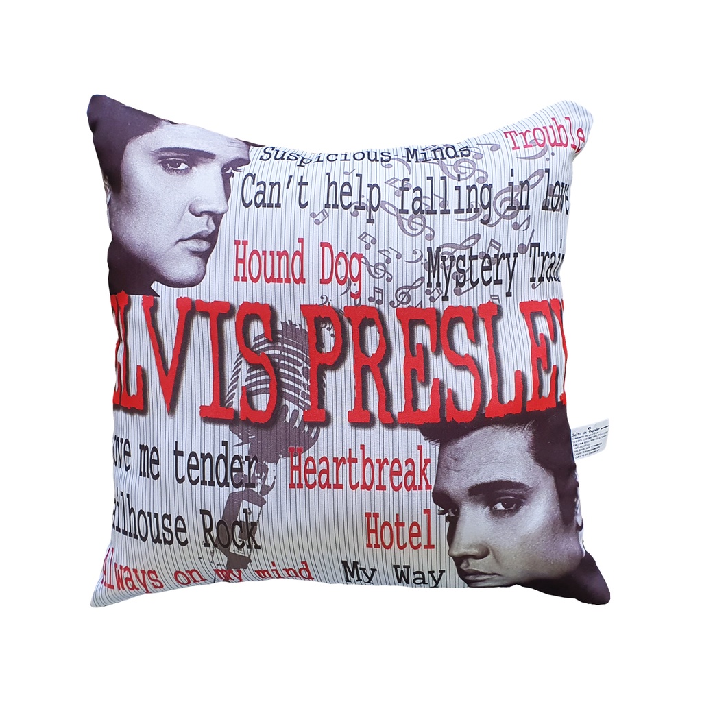 Almofada Rei Do Rock Elvis Presley Com Enchimento | 40x40 | Shopee Brasil