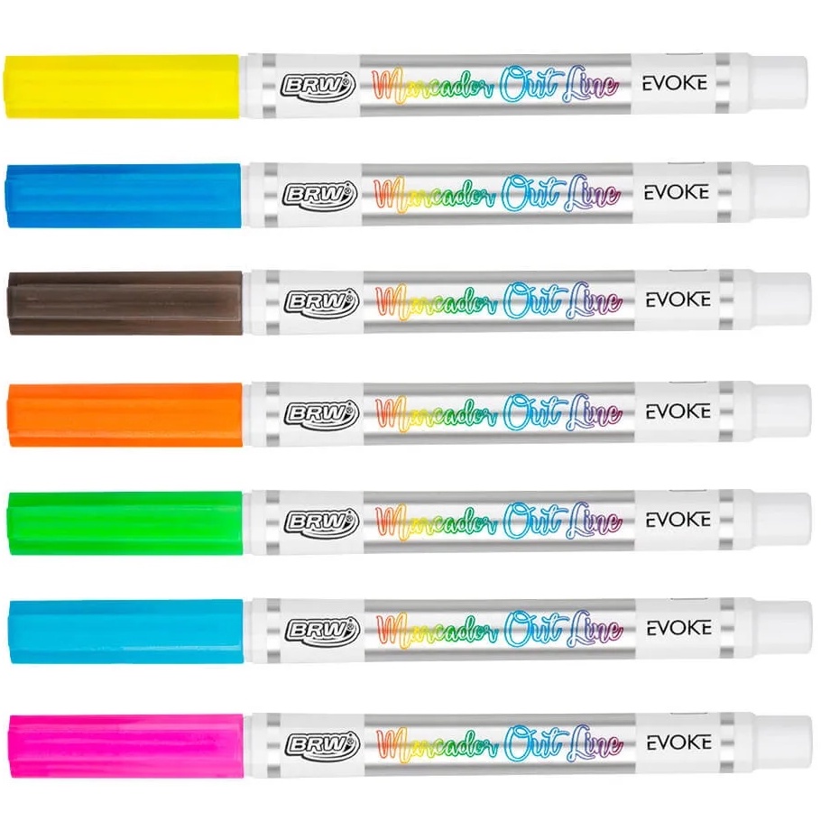 Marcador Artístico Outline Evoke Brw | Shopee Brasil