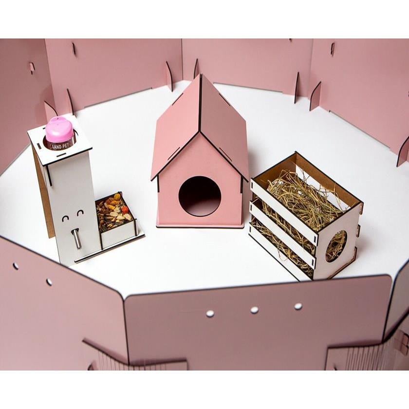 Kit de brinquedos para porquinho da india casinha porta feno e suporte ...