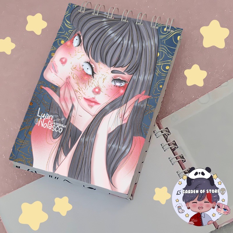 Caderno de rascunhos com ilustrações originais do Luan Nolasco | Shopee ...