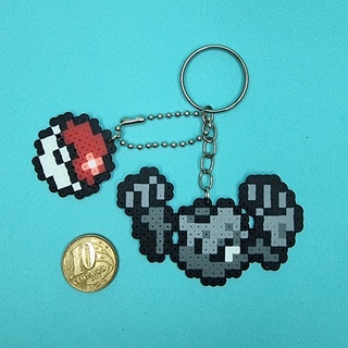 Chaveiro/ Ímã/ Pin/ Bottom Geodude - Pokémon - Pixel Art/ Pixel Arte ...