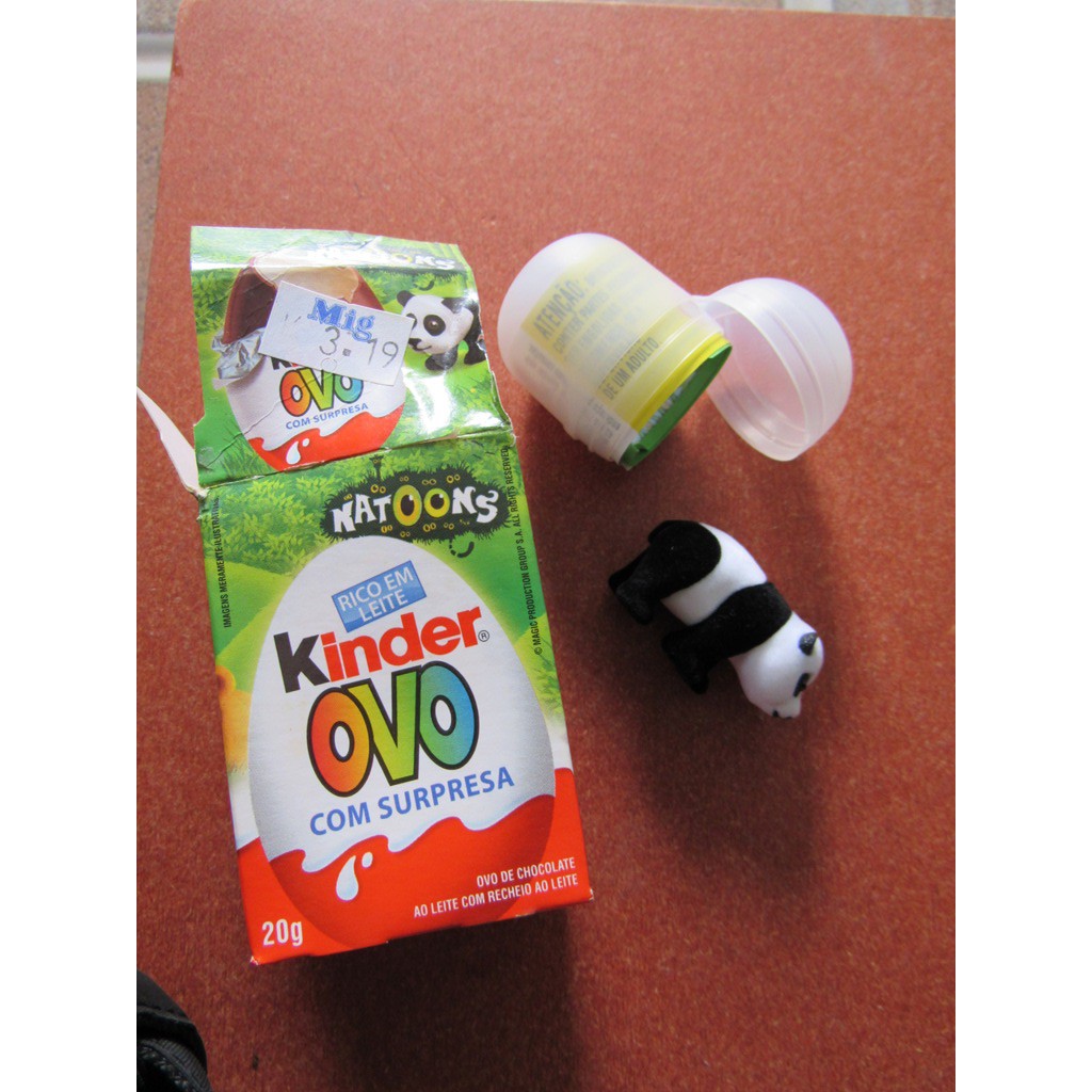 Panda Kinder Ovo Natoons completo ! | Shopee Brasil