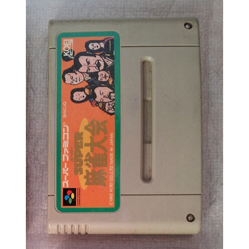 Super Mahjong Taikai - Super Famicom Cartucho Original Jogo | Shopee Brasil