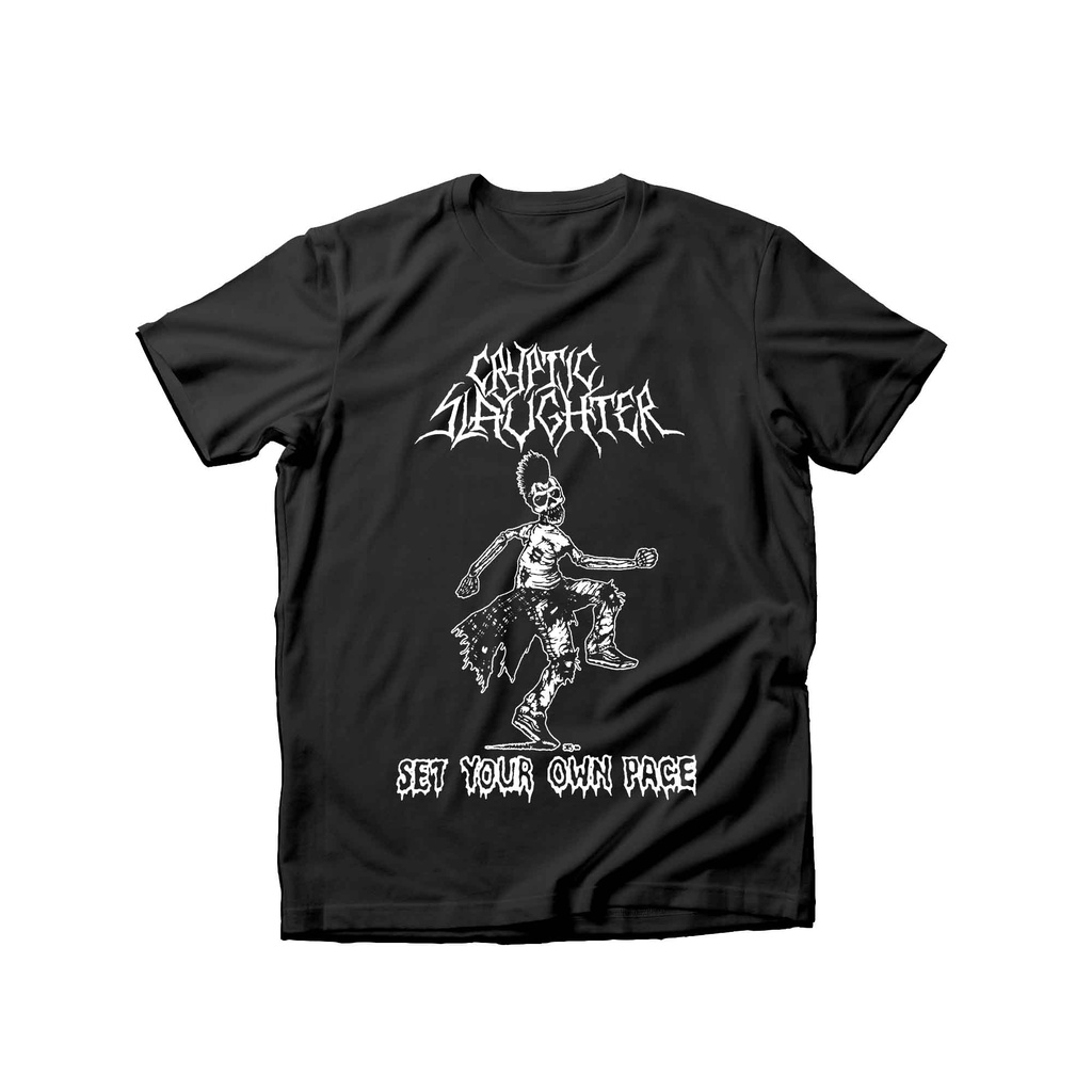 Camiseta CRYPTIC SLAUGHTER - Set Your Own Pace | Shopee Brasil