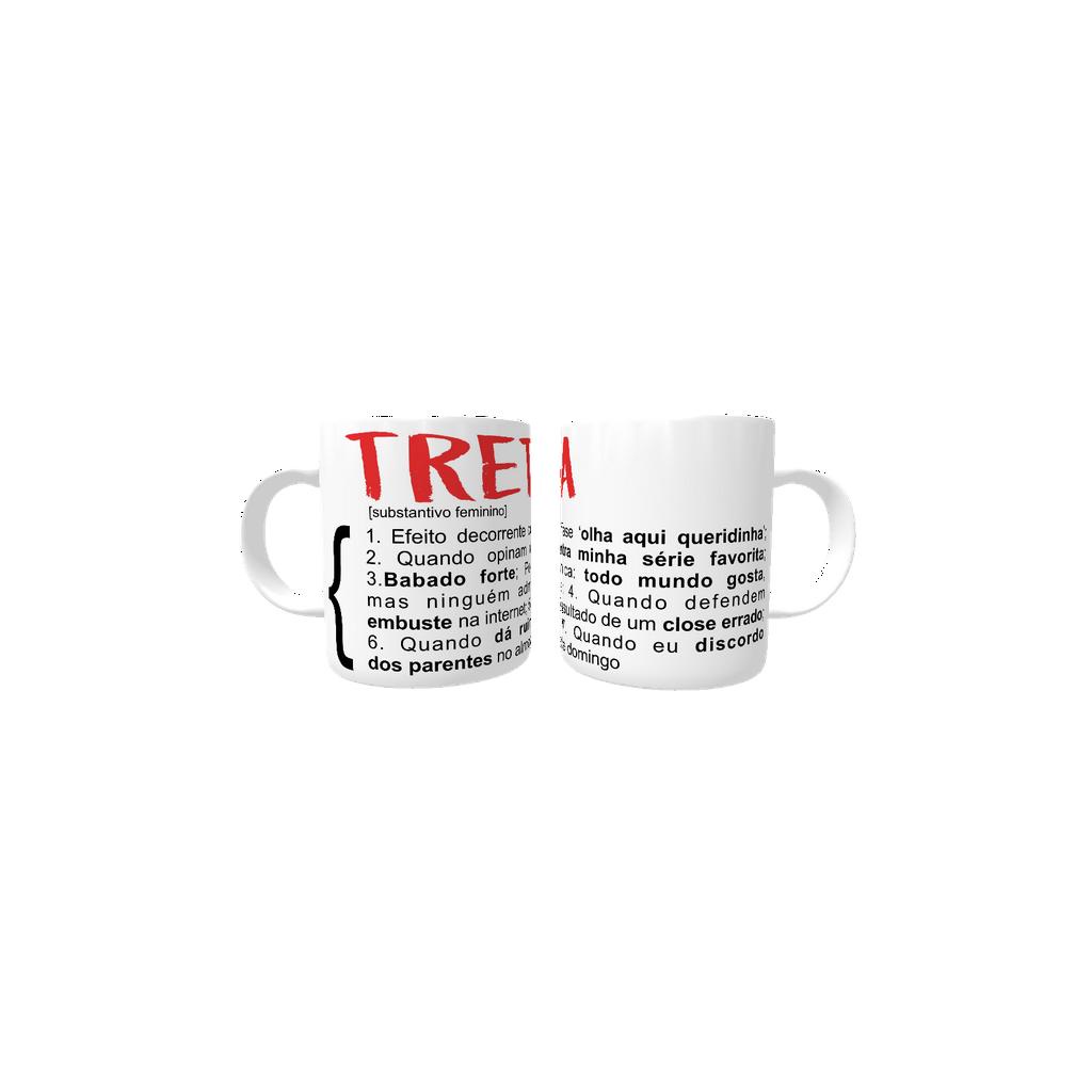 Caneca Porcelana Humor Significado Treta | Shopee Brasil