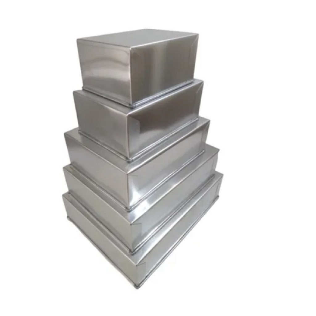 kit jogo de forma de bolo retangular alta 10 cm de altura para ...