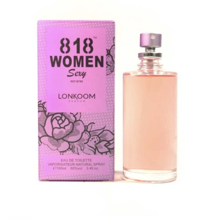 Perfume 818 woman sexy Lonkoom 100ml | Shopee Brasil