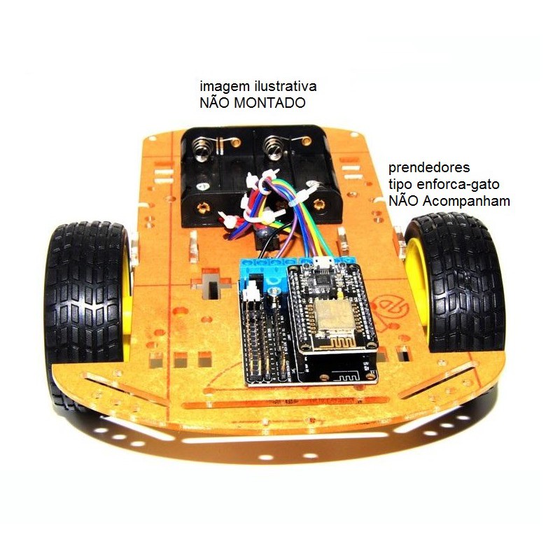 Wi-Fi Car Smart Controle Remoto Por WiFi* Carro Robot ___ LEIA DESCRICAO Compativel com Arduino ...