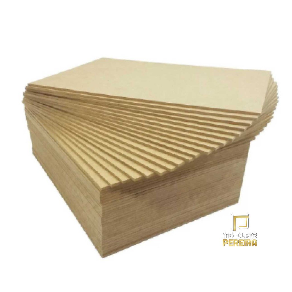 Placa Chapa MDF A2 42x60 cm Natural Crua Quadro Sublimação Adesivo ...