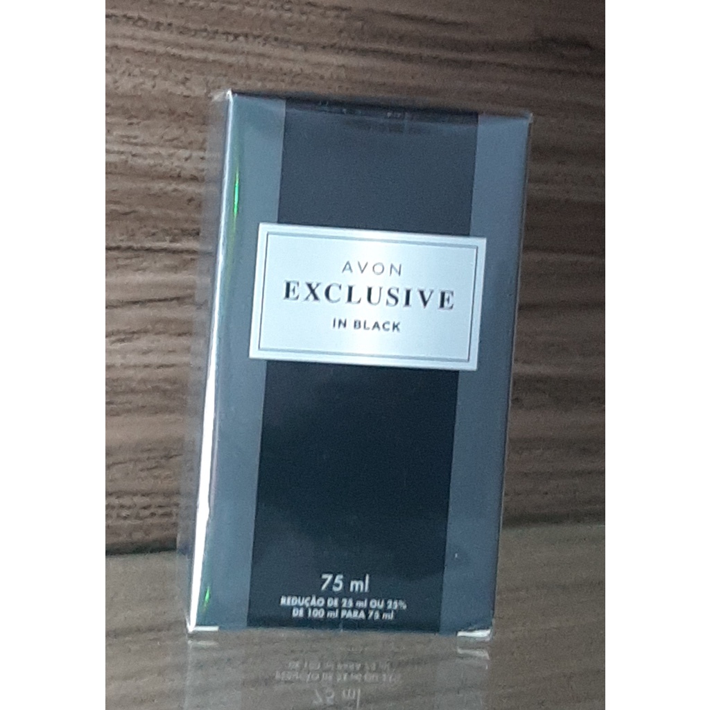 COLÔNIA AVON EXCLUSIVE IN BLACK 75ml LACRADO | Shopee Brasil