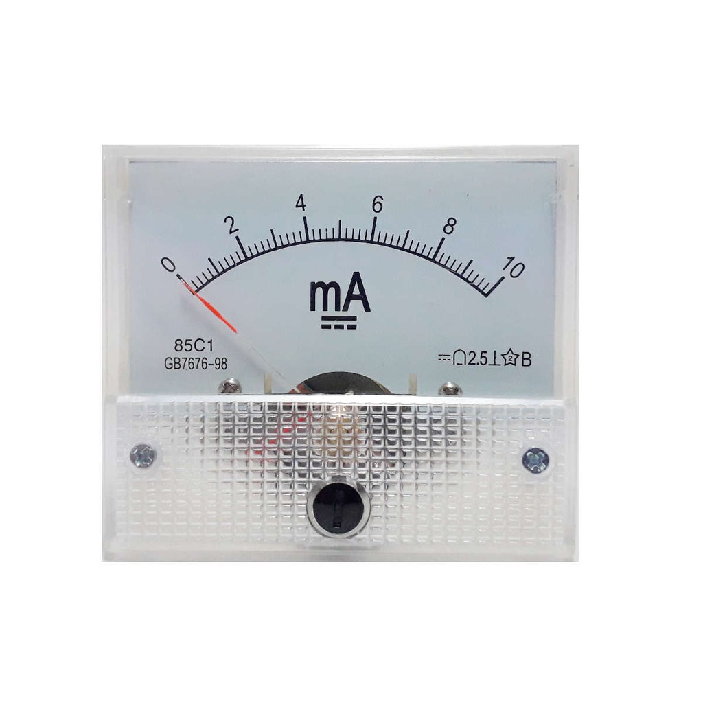 Miliamperímetro Analógico 0 - 10 Miliamperes Dc | Shopee Brasil