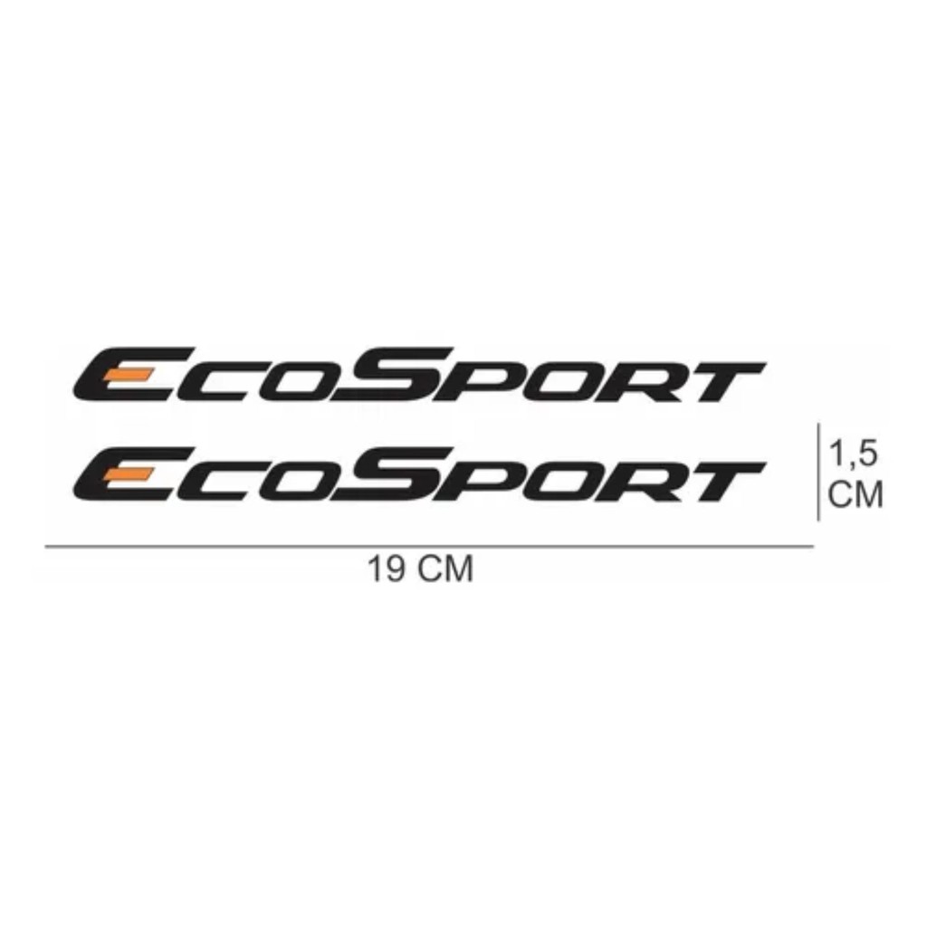 PAR DE ADESIVO EMBLEMA FORD ESCOSPORT | Shopee Brasil