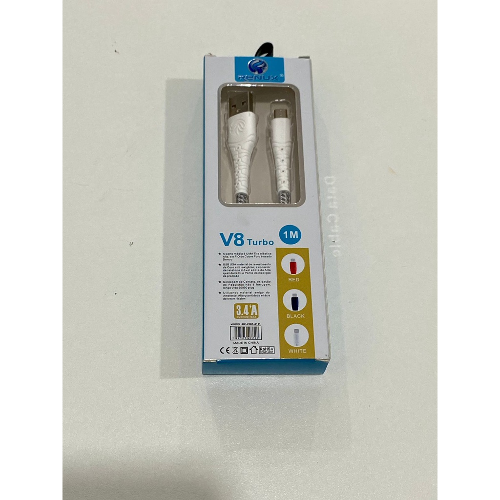 Cabo Micro Usb V8 Android Turbo Nylon Reforçado 1 Metro | Shopee Brasil