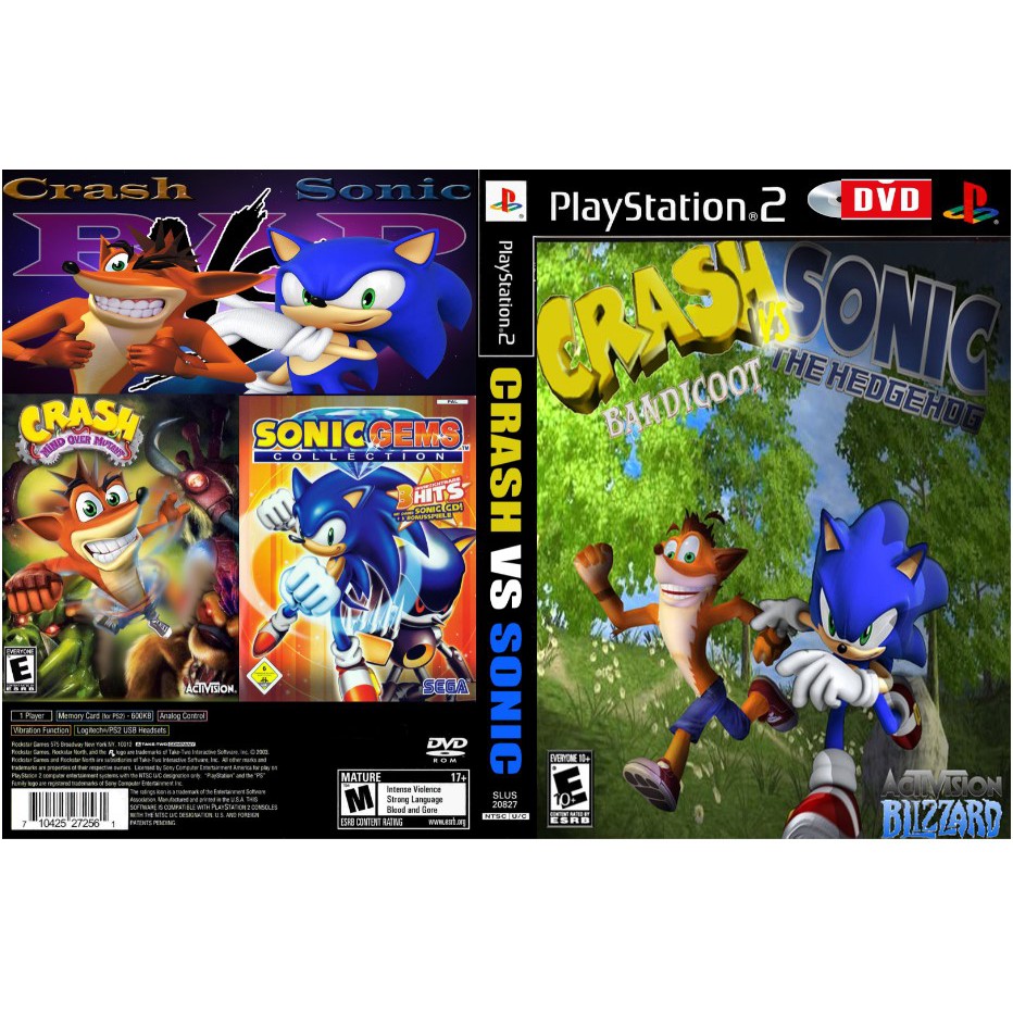 Crash vs Sonic - Playstation 2 | Shopee Brasil