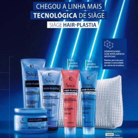 Hair-Plastia - Siage Eudora (linha azul) | Shopee Brasil