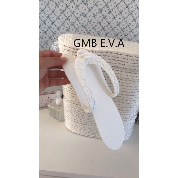 Chinelo Descartavel Eva 30 Pares - Com 4mm. | Shopee Brasil