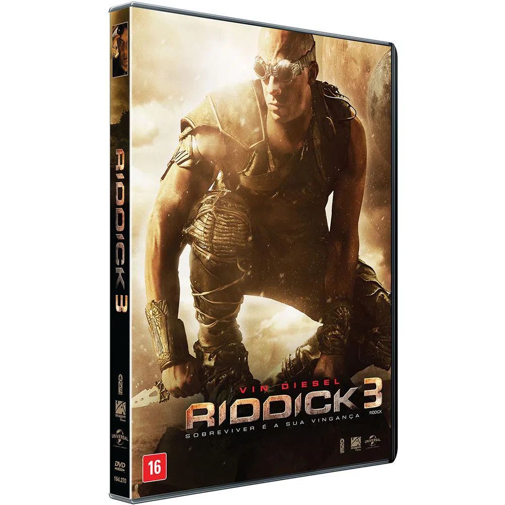 DVD Riddick 3 Vin Diesel Novo Original Deslacrado - Pronta Entrega | Shopee Brasil