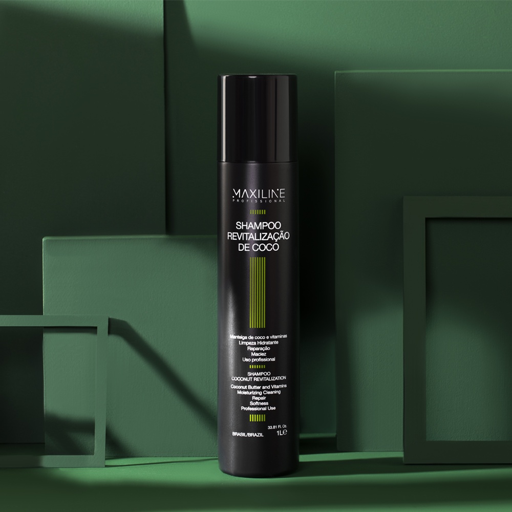 Shampoo Revitalização Coco Maxiline profissional 1lt | Shopee Brasil