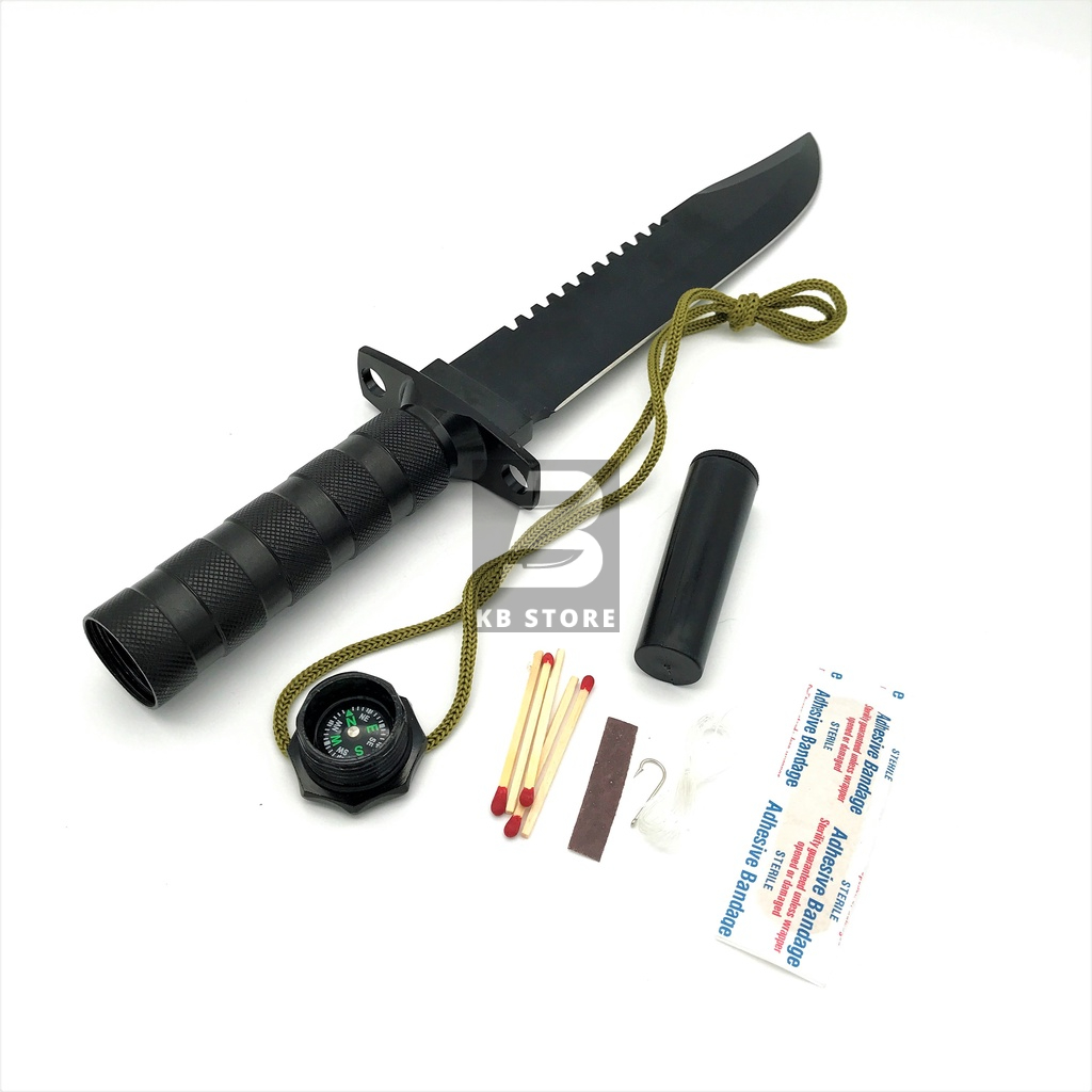 Faca Rambo Tática Militar Sobrevivência Lamina Serrilhado | Shopee Brasil