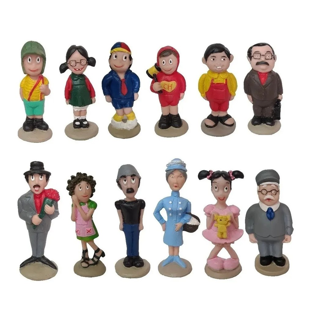 Turma Do Chaves Coleção Completa Com 12 Personagens Resina | Shopee Brasil