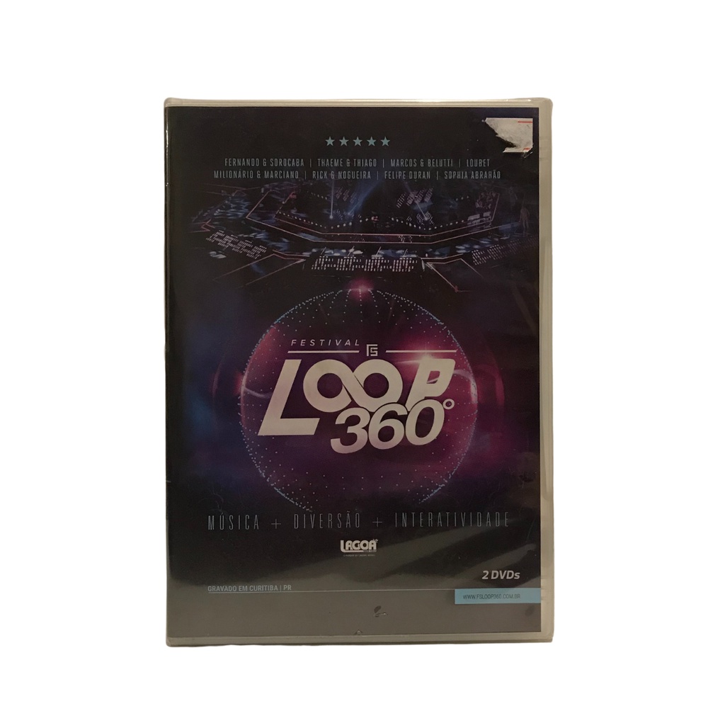 Dvd Festival Loop 360° Duplo Música + Diversão + Interatividade ...