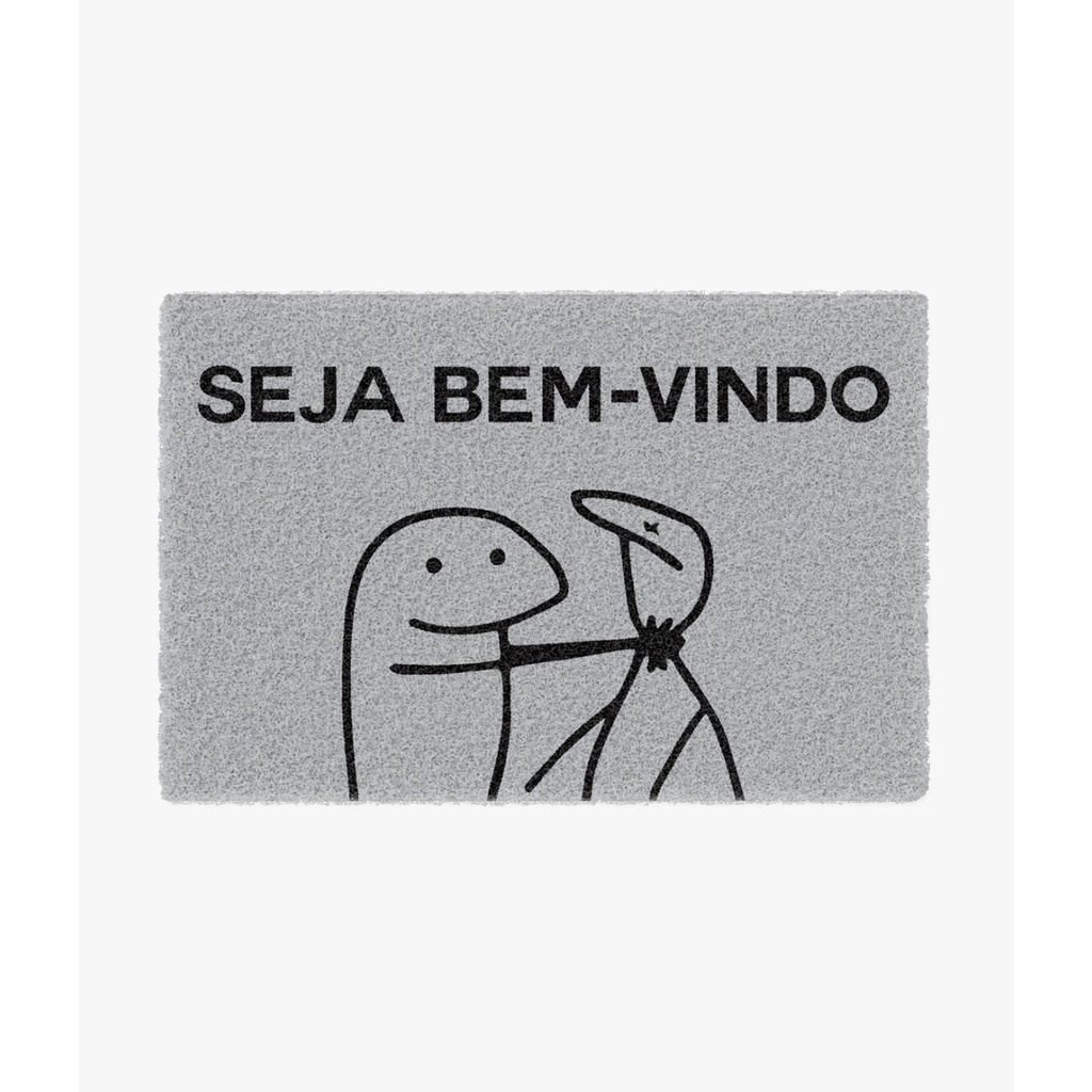 Tapete Capacho Seja Bem-vindo Flork Porta De Entrada Casa | Shopee Brasil