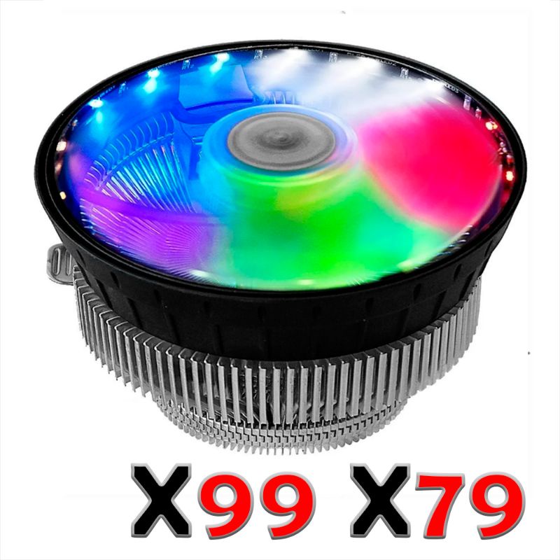 Cooler Cpu X99 X79 Intel Xeon LGA 2011 LED Rgb + Suporte + Parafusos ...