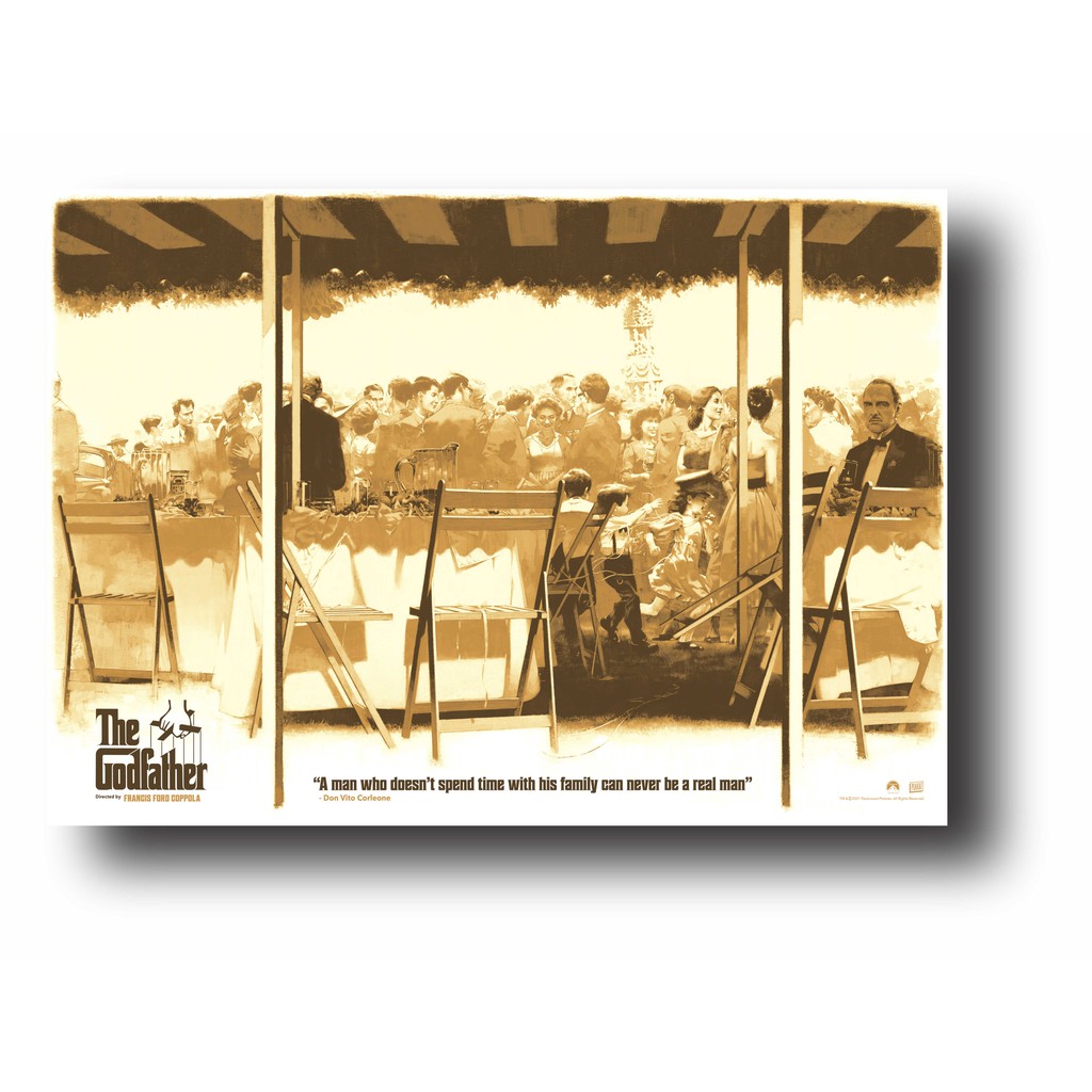 Poderoso Chefão Poster Adesivo A3 (29,7x42cm), Filme The Godfather ...