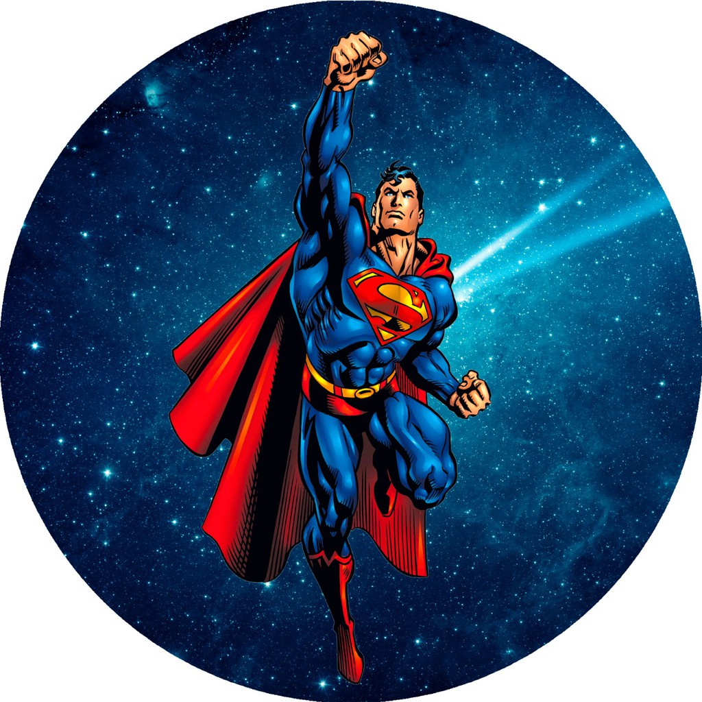 Painel Redondo Tecido Sublimado Superman 1,20 | Shopee Brasil