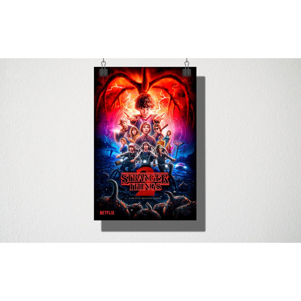 Poster STRANGER THINGS 2 Pôster A5 Filme e Serie Pôsteres A4 de filmes ...