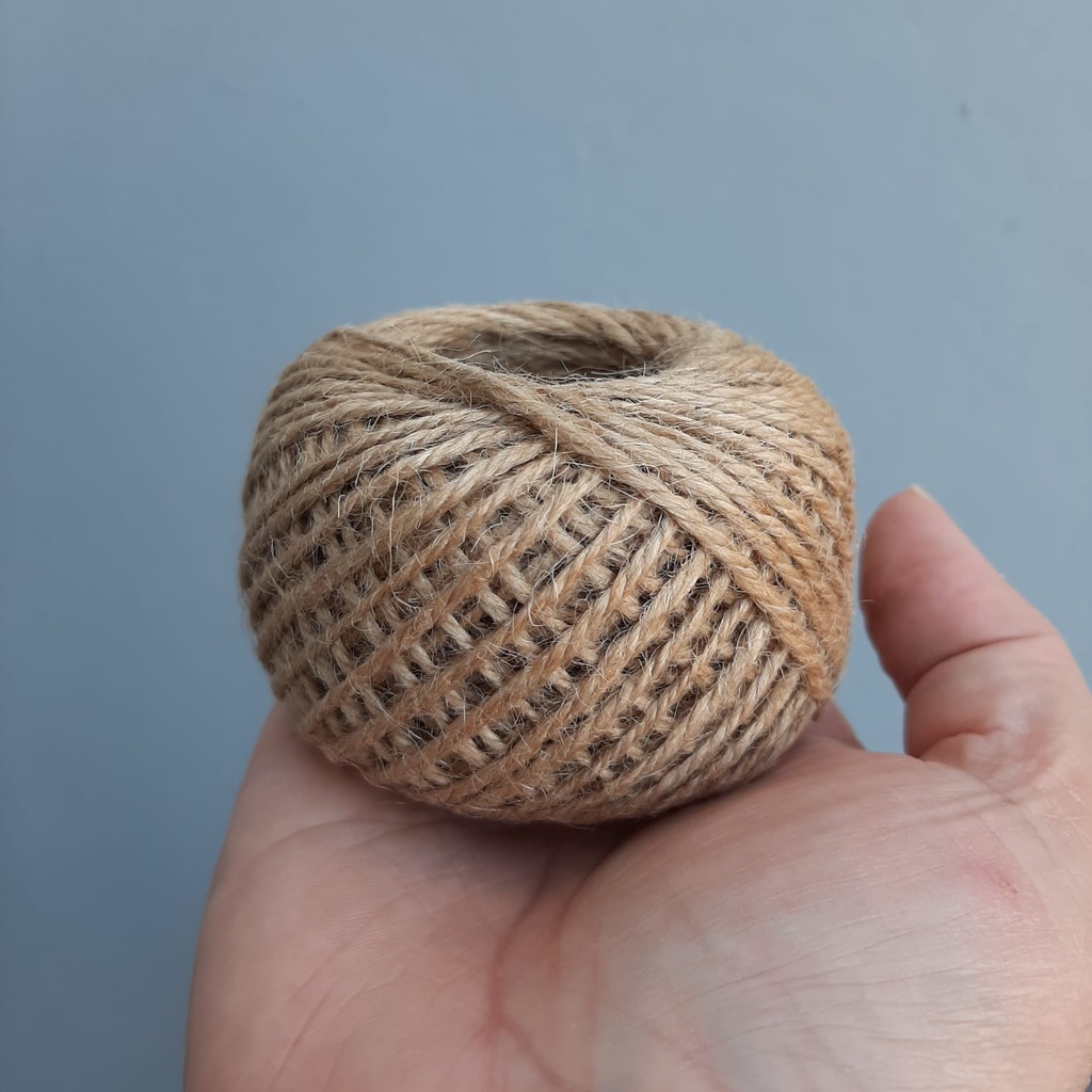 fio de sisal - Barbante Rami - fio rustico - 25 metros - CRÚ | Shopee ...