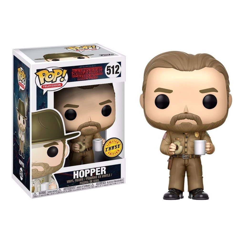 Funko Pop ! Stranger Things-Hopper # 512 Ed . Limitada Chase | Shopee ...