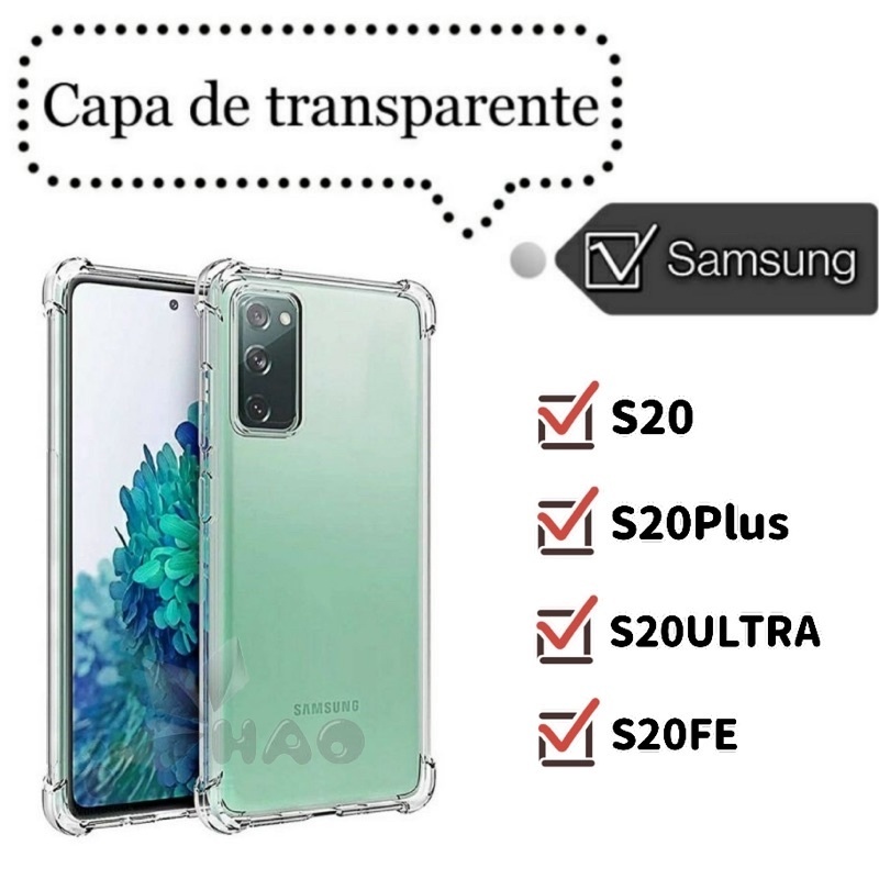 Case Capa Capinha Transparente Anti Impacto Tpu Para Samsung Galaxy S20 ... Case Capa Capinha Transparente Anti Impacto Tpu Para Samsung Galaxy S20 ...
