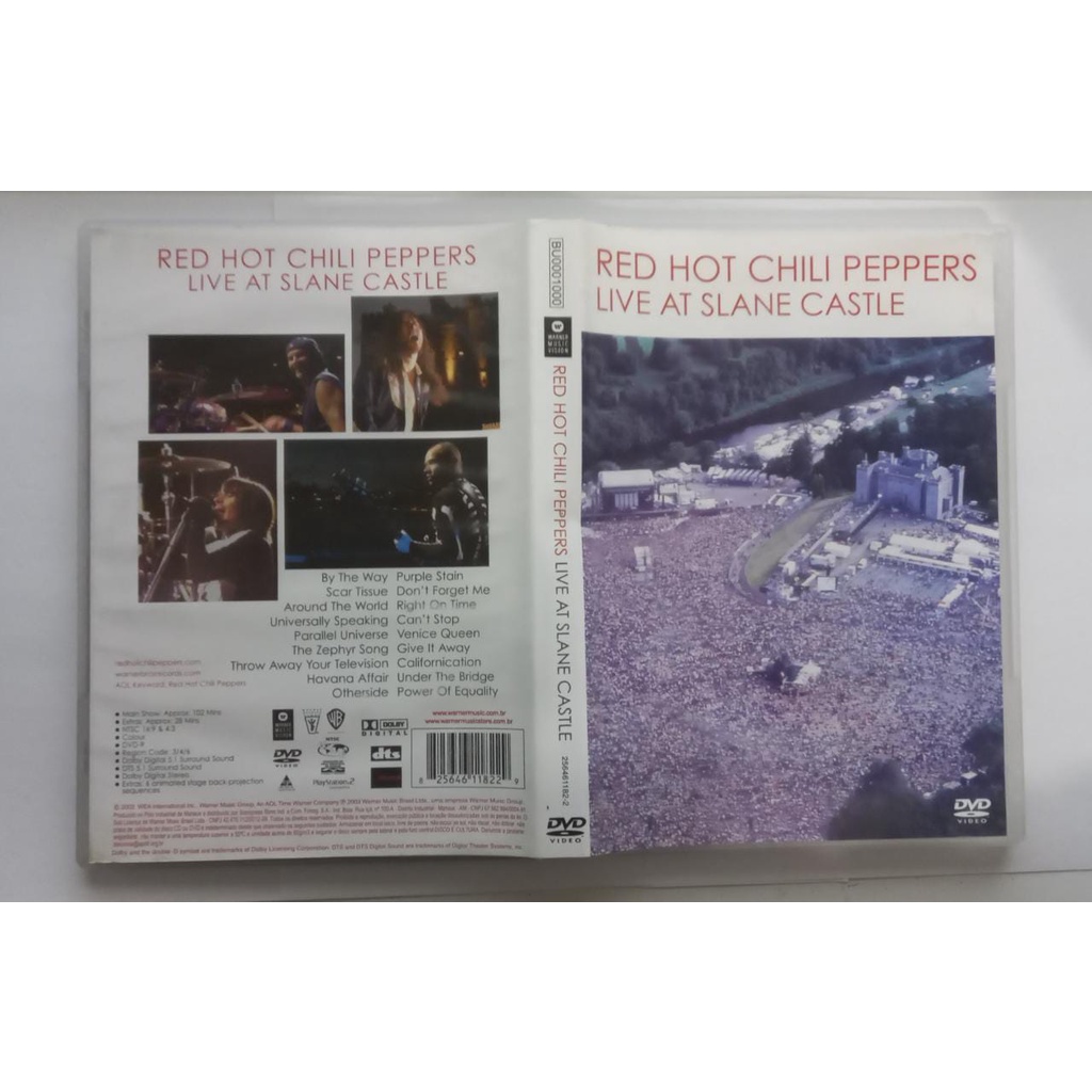 DVD Red Hot Chili Peppers-Live at Slane castle | Shopee Brasil