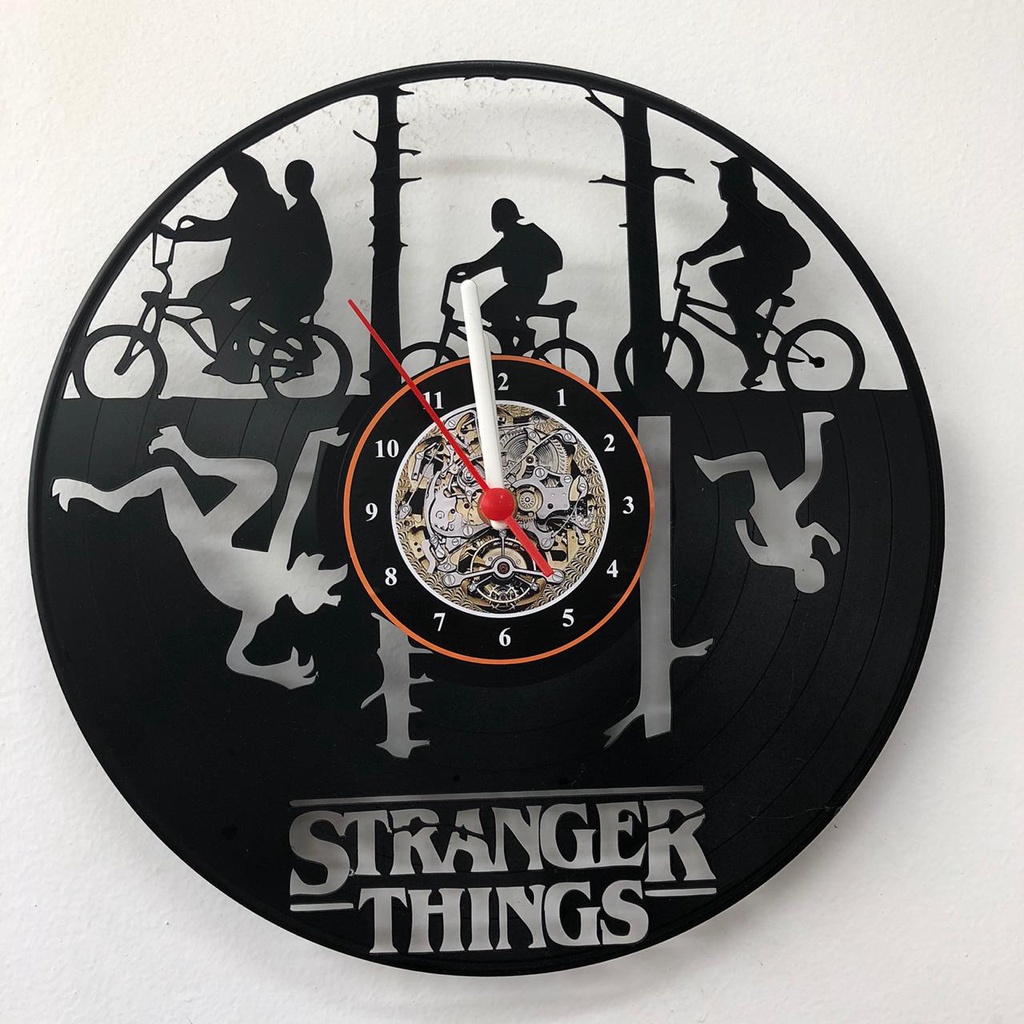 Relógio de Parede Disco Vinil - Stranger Things | Shopee Brasil