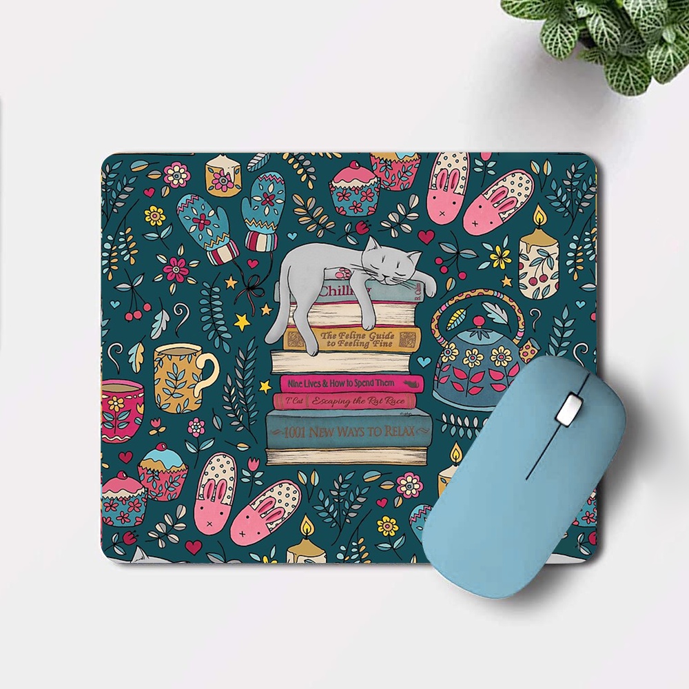 Mouse Pad Personalizado - Gato em Cima dos Livros | Shopee Brasil