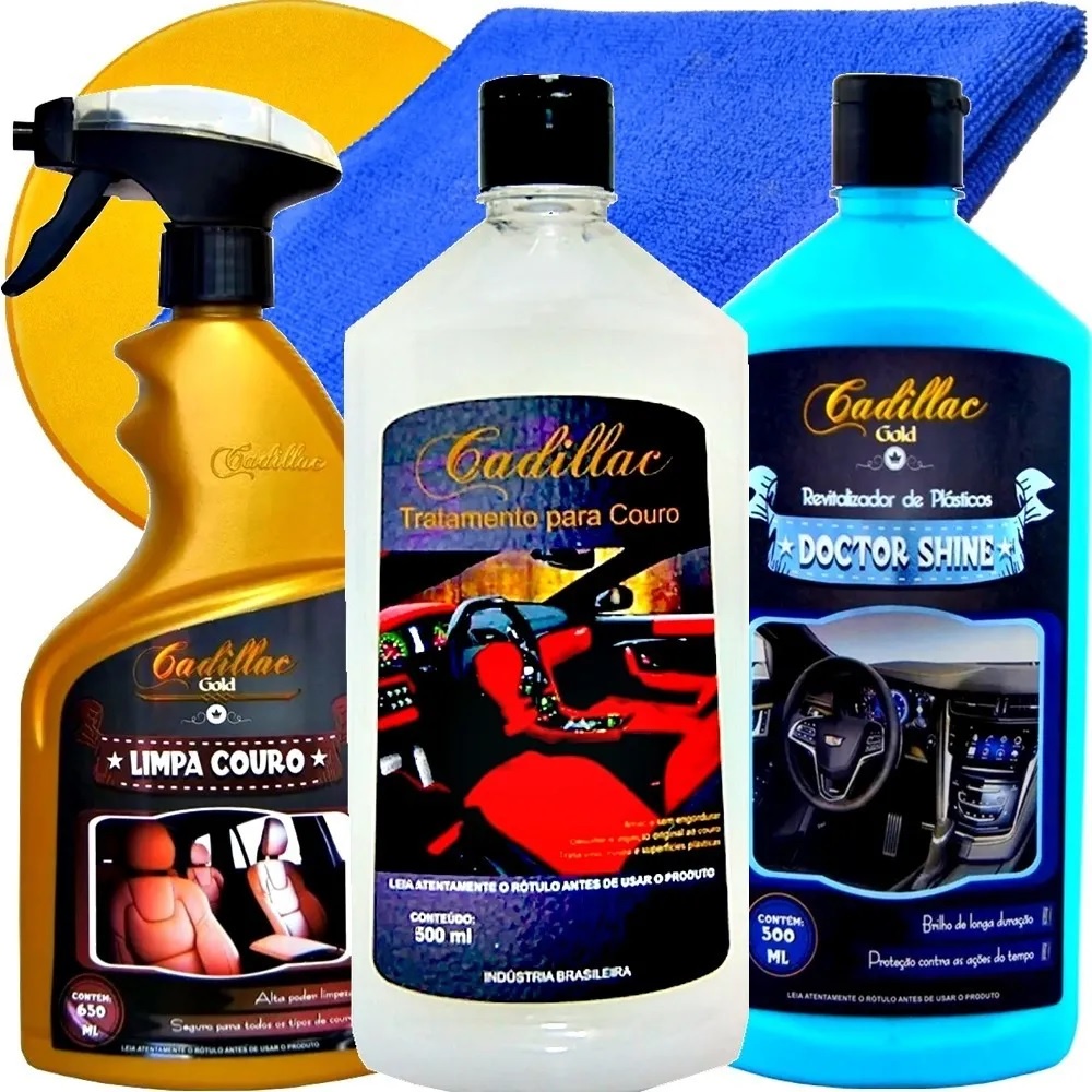 KIT DOCTOR SHINE CADILLAC + TRATAMENTO DE COURO E ACESSÓRIOS | Shopee ...