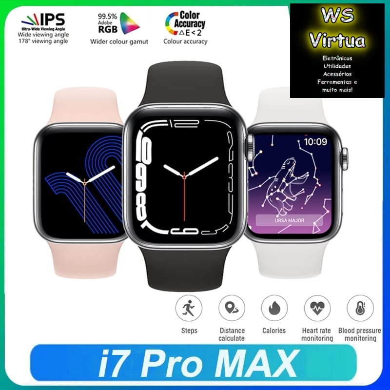 Relógio Inteligente Smartwatch I7 Pró Max | Shopee Brasil