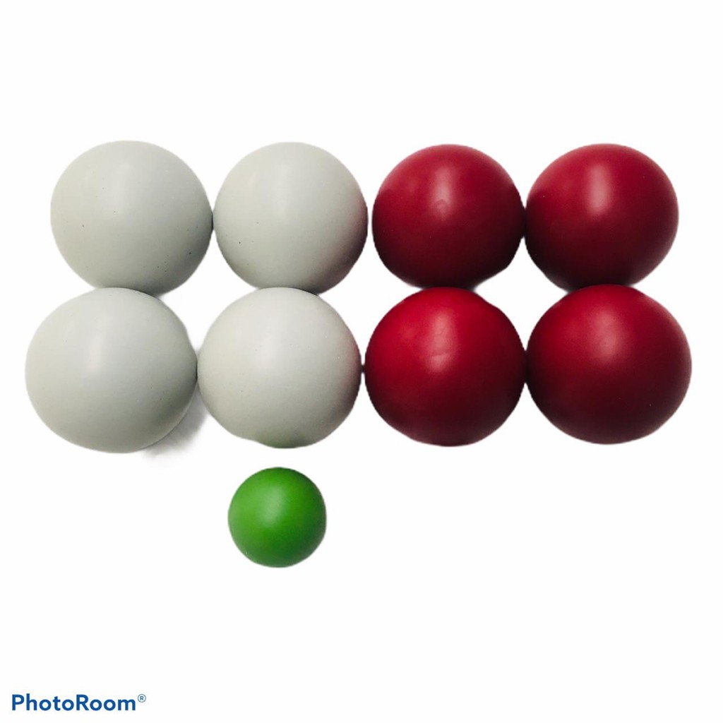 Jogo De Bocha Alta Qualidade 8 Bolas Peso 1.150kg Tamanho 11cm com ...