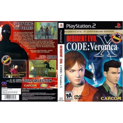Jogo Resident Evil - Code - Veronica X Ps2 Patch | Shopee Brasil