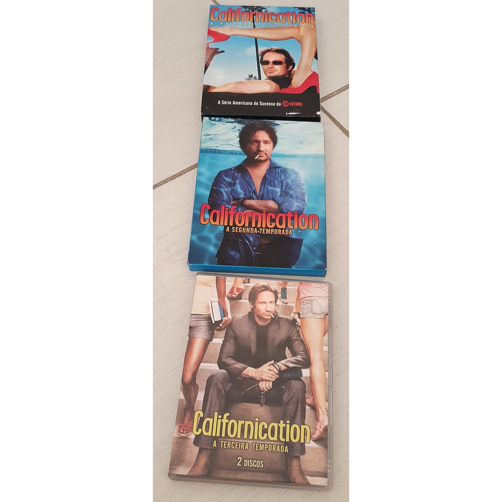 Kit Box DVD Californication Temporadas 1, 2 e 3 (Série David Duchovny ...