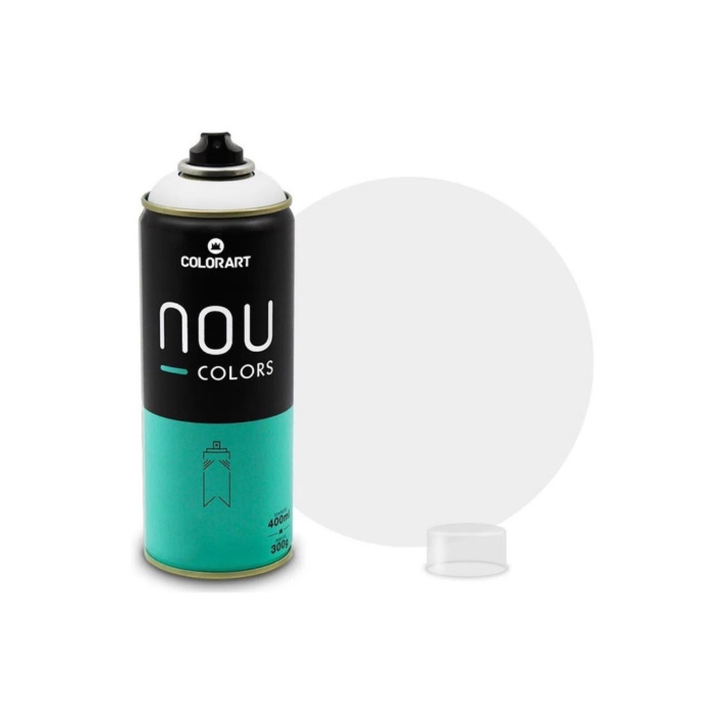 Tinta Spray Branco Fosco Nou Colors Para Grafite 400ml | Shopee Brasil