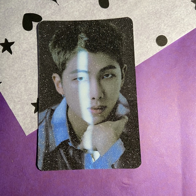 Photocard RM BTS - Proof Fanmade Glitter | Shopee Brasil