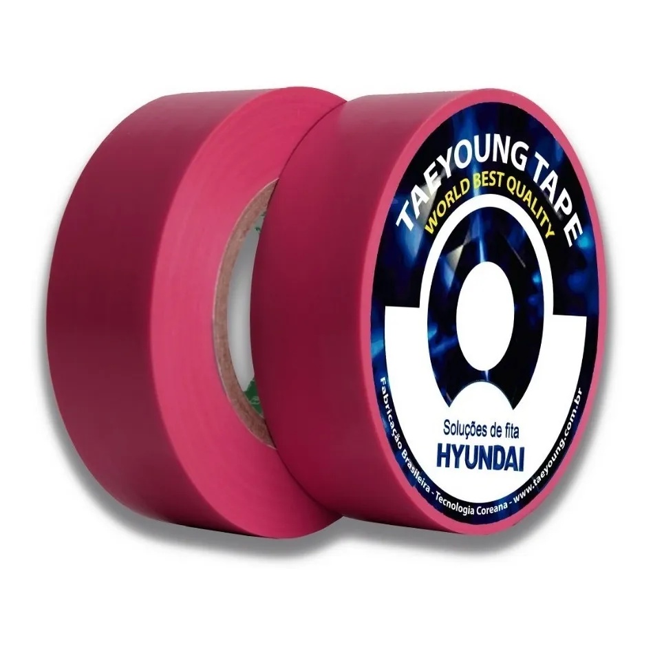 Kit 12 Fita Isolante Antichama Colorida. 18mm X 20m - Rosa | Shopee Brasil