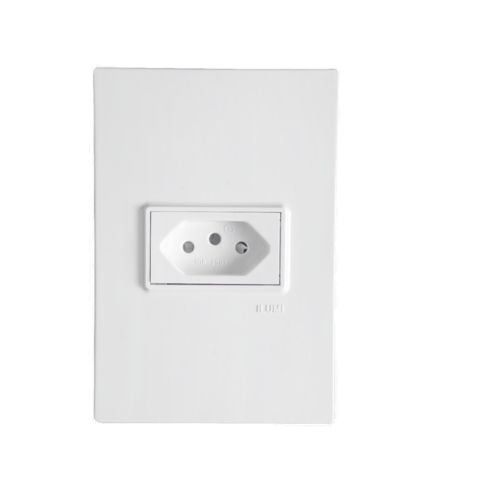 Conjunto Vivaz 1 tomada 2P+T 10A 250V Ilumi 78140 LANÇAMENTO | Shopee ...