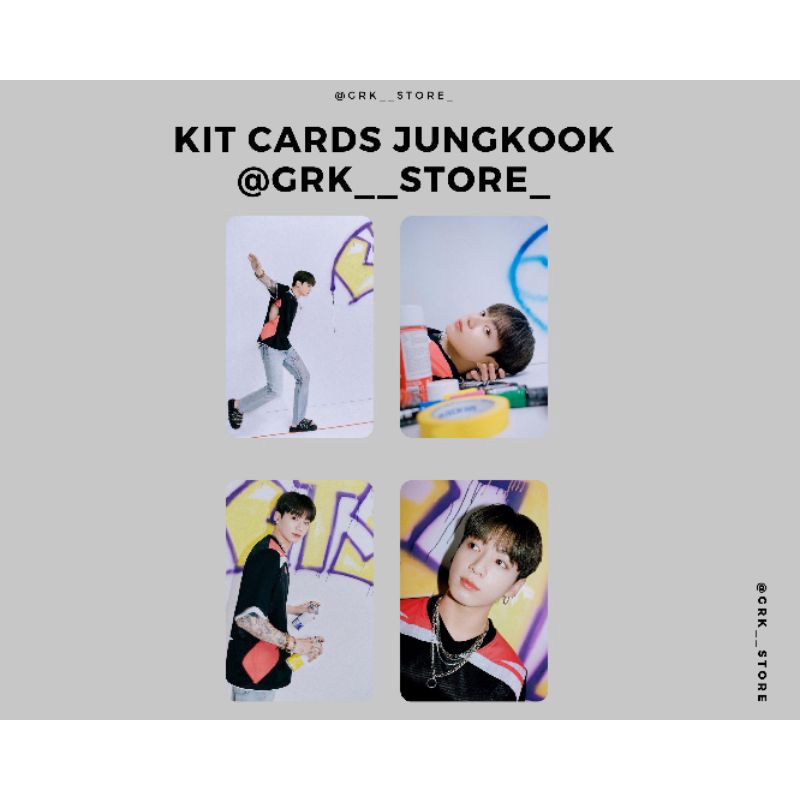 KIT CARDS JUNGKOOK BTS KPOP | Shopee Brasil