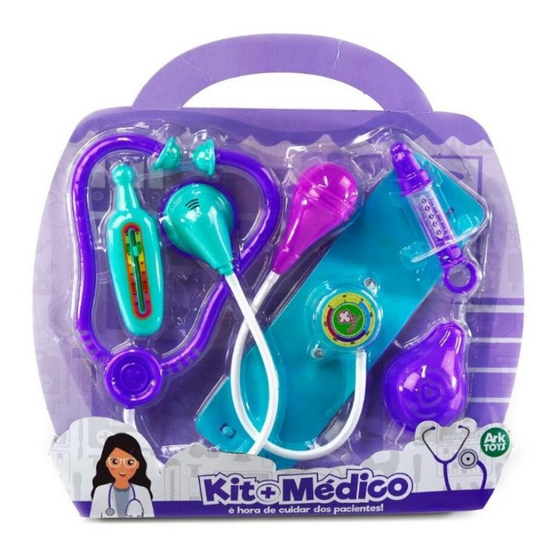 Brinquedo Kit Maleta Médica Infantil Roxo Kit Médico | Shopee Brasil