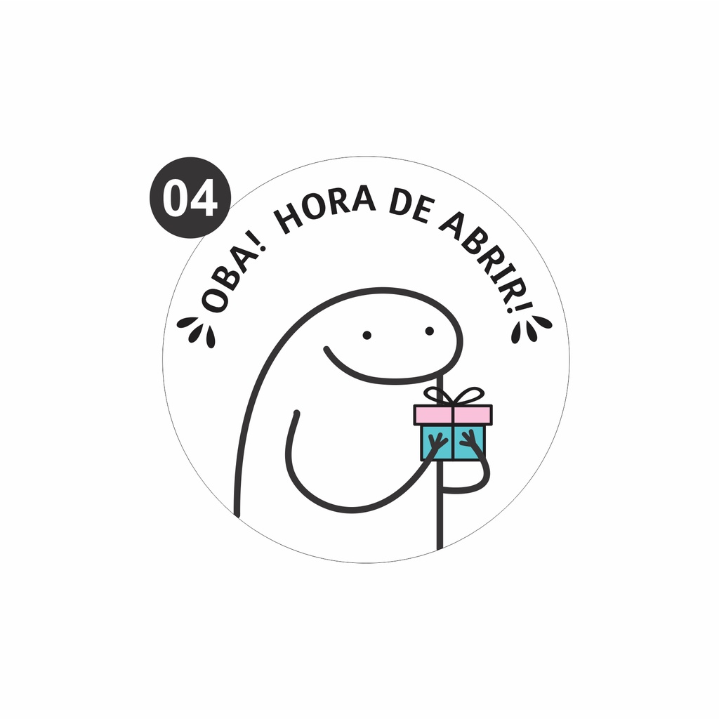 100 Adesivos Redondos Flork Meme Obrigada pela Compra Etiquetas ...