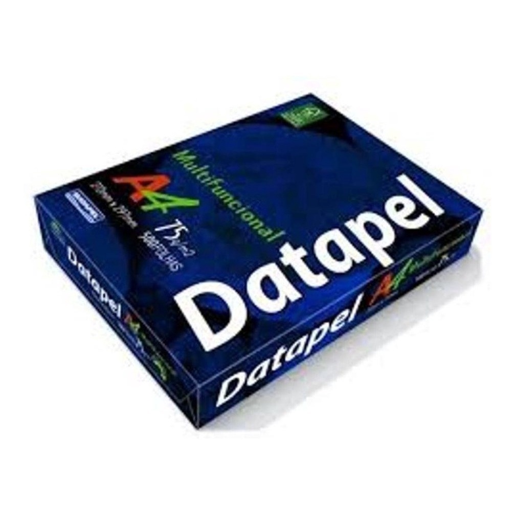 Papel Sulfite A4 Datapel 75gr 1 Pacote C/ 500 Folhas | Shopee Brasil